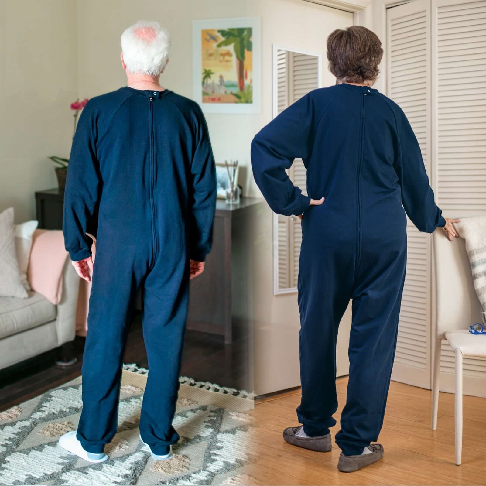 Anti-strip Back-Zip Jumpsuit for Alzheimer’s & Dementia – Dementia Aide